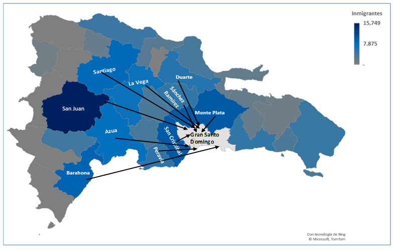 Migración interna en el Gran Santo Domingo - Instituto Nacional de ...